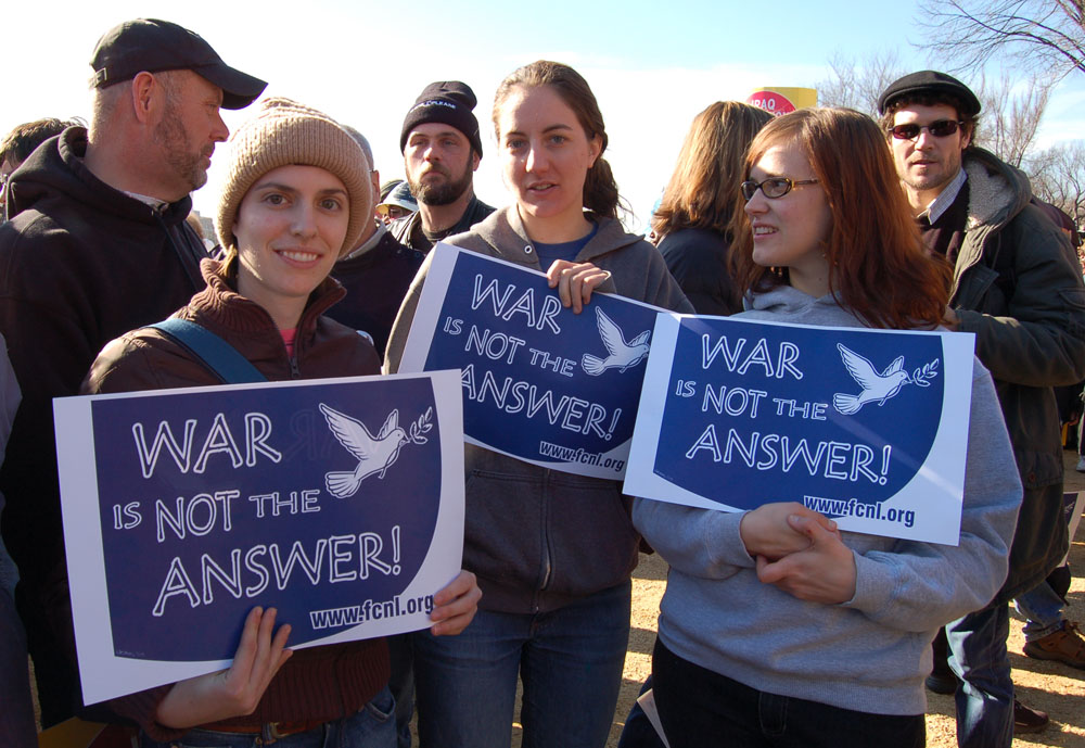 War is Not the Answer | FCNL